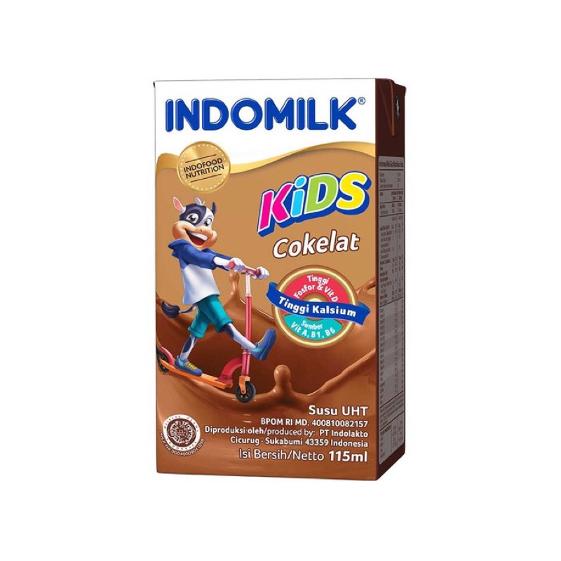 Jual (KHUSUS GOJEK GRAB) Indomilk Kids Susu UHT Coklat & Stroberi ( Cokelat & Strawberry ) 1 Dus ...