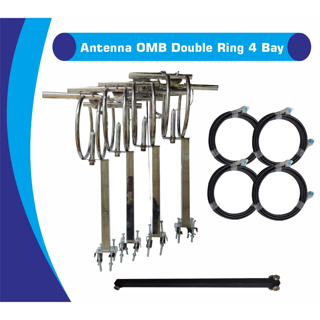 Jual Antenna OMB Double Ring 4 Bay FM Antena | Shopee Indonesia