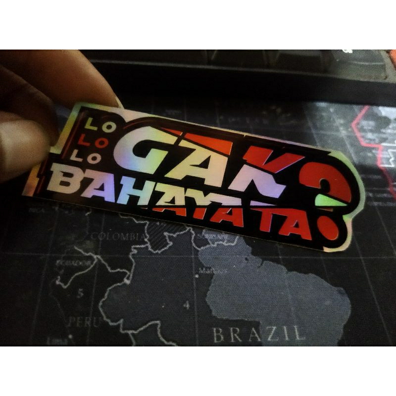 Jual stiker gak bahaya ta | Shopee Indonesia