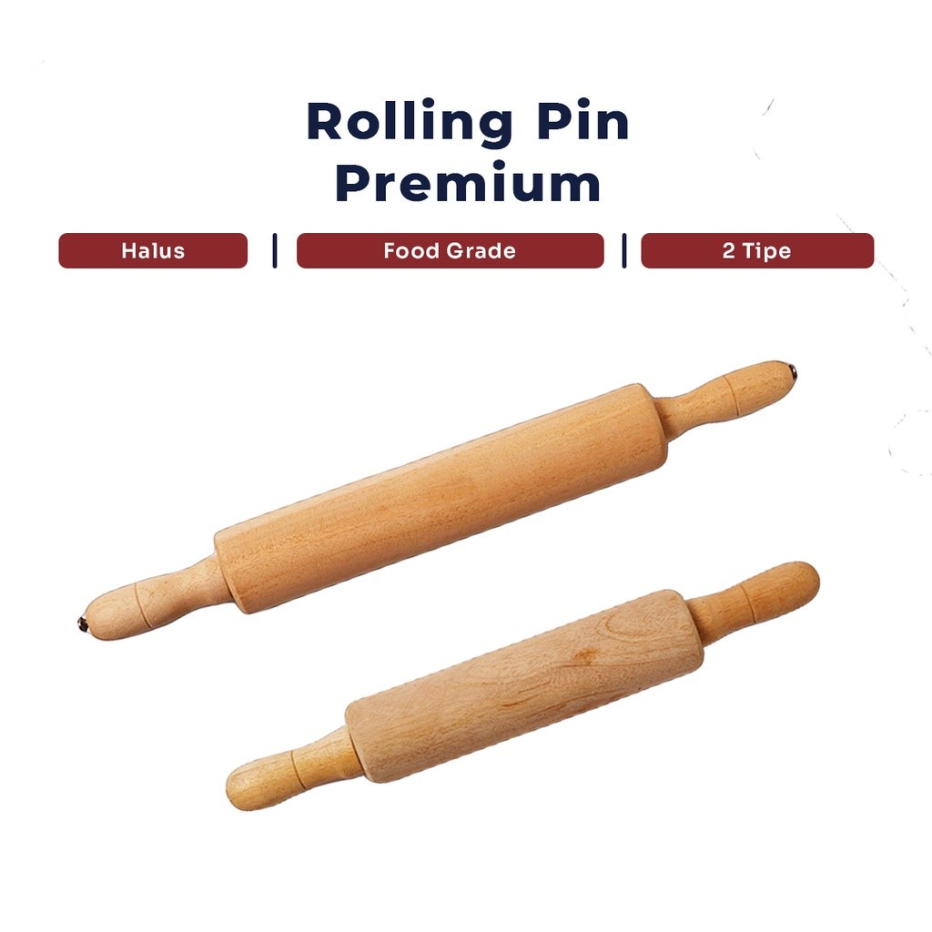 Jual Rolling Pin / Roll Adonan Kayu / Gilingan Adonan | Shopee Indonesia