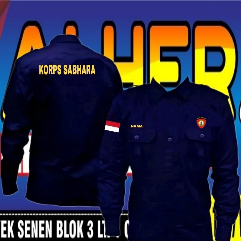 Jual kemeja Sabhara baju Sabhara seragam Sabhara kemeja korps Sabhara ...