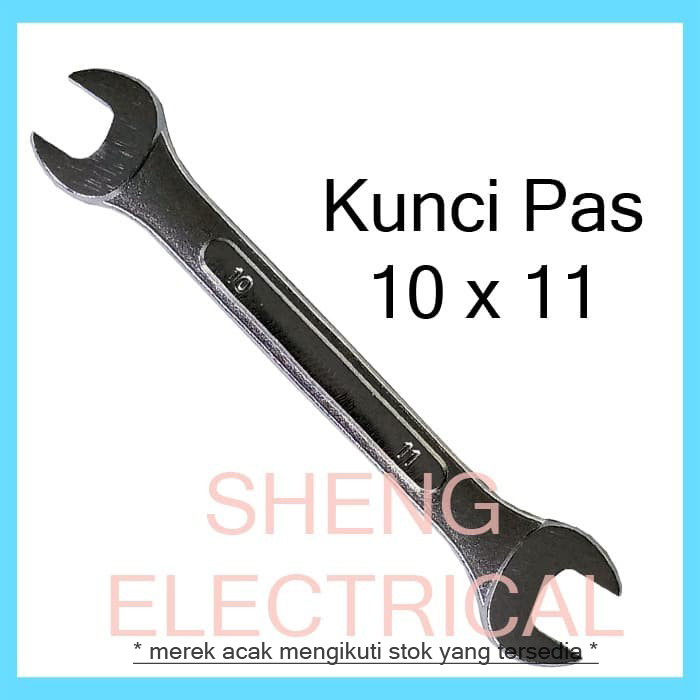 Jual Kunci Bengkel Pas Kombinasi 10 x 11 Double Open End Wrench 10x11 ...