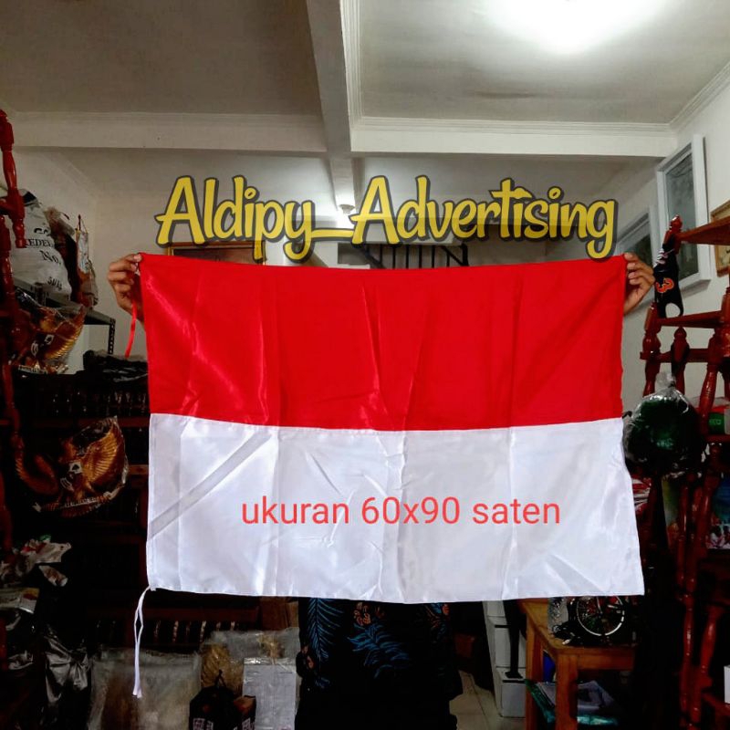 Jual Bendera negara indonesia(merah putih) ukuran 60×90cm Bahan saten ...