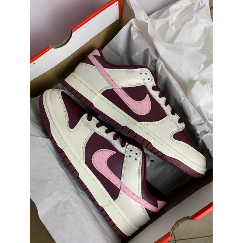 Jual Nike Dunk Low Retro PRM Valentine’s Day Night Maroon - 100% ...