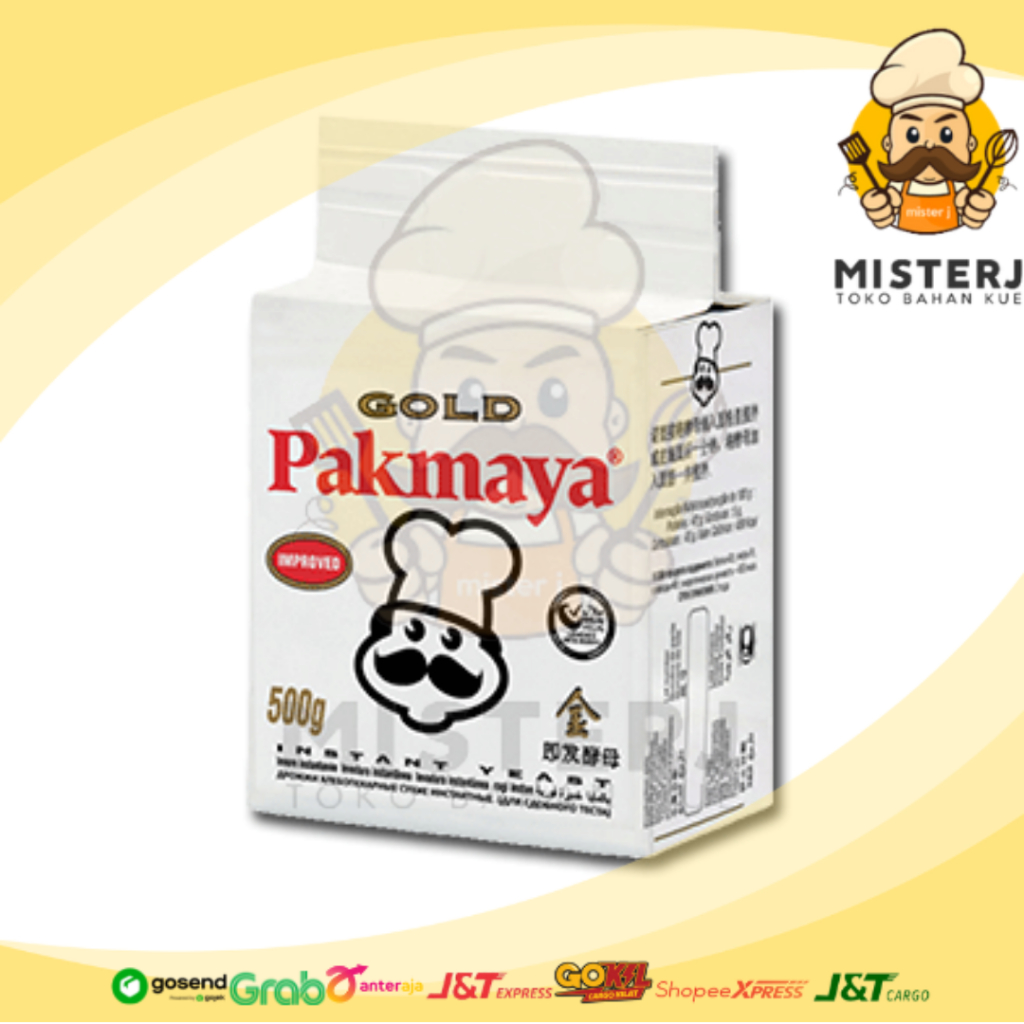 Jual Ragi Instan PAKMAYA 500gr | Pakmaya Ragi Instan Gold | Shopee ...