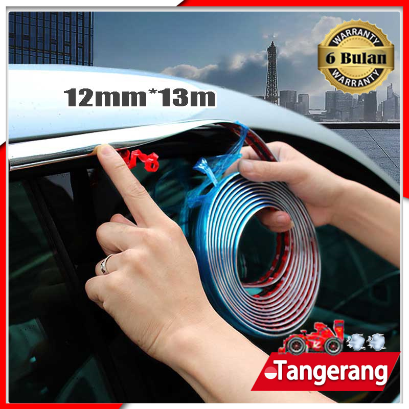 Jual 13meter List Chrome Moulding Mobil Lis Chrome Mobil 12mm Premium ...