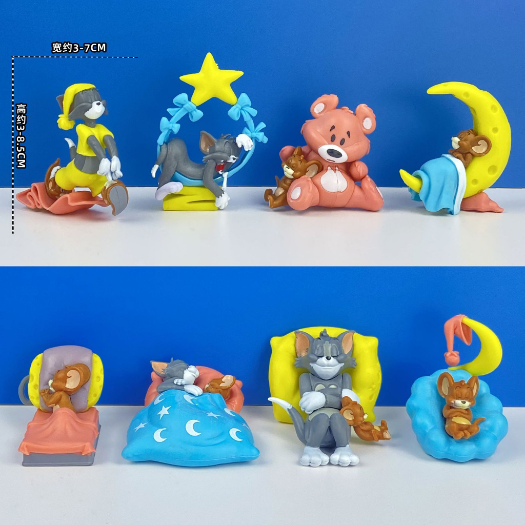 Jual Tom and Jerry Sweet Dream Action Figure Set isi 8 | Shopee Indonesia
