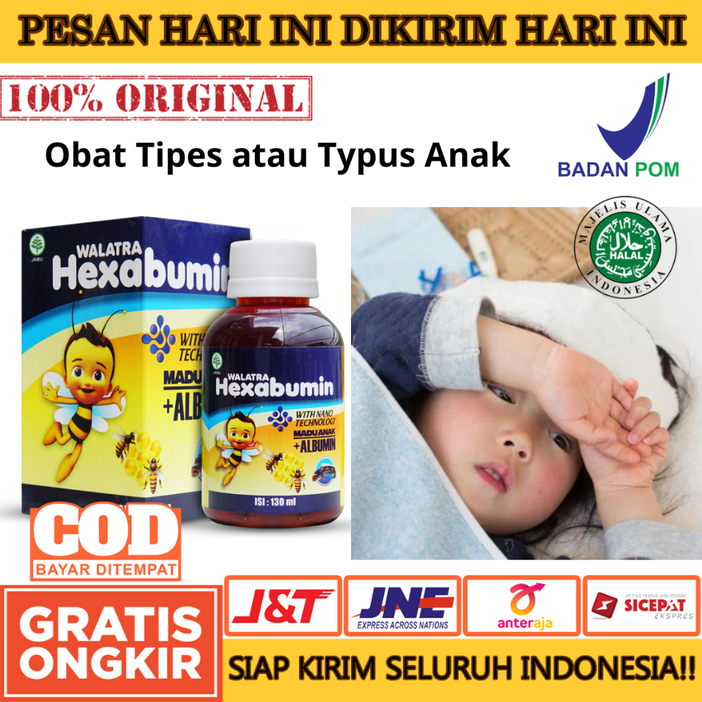 Jual Hexabumin Madu Original - Obat Tipes atau Typus Anak - demam ...