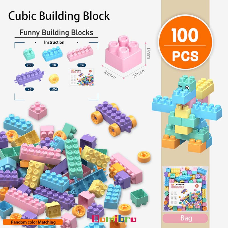 Jual Mainan Anak Building Block Isi 100 Pcs Mainan Edukasi Mainan Balok Susun Isi 100pcs ...