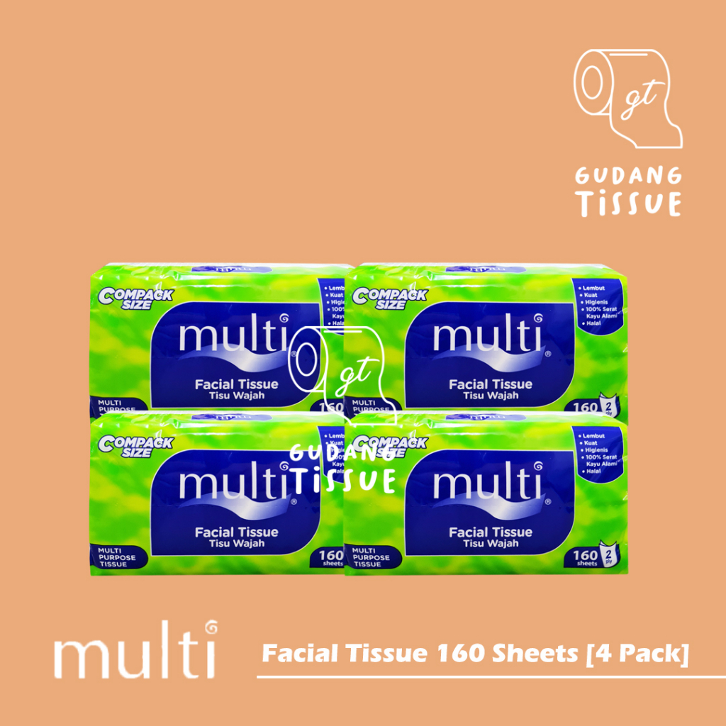 Jual Multi Facial Tissue 160 Sheets [4 Pack] | Shopee Indonesia