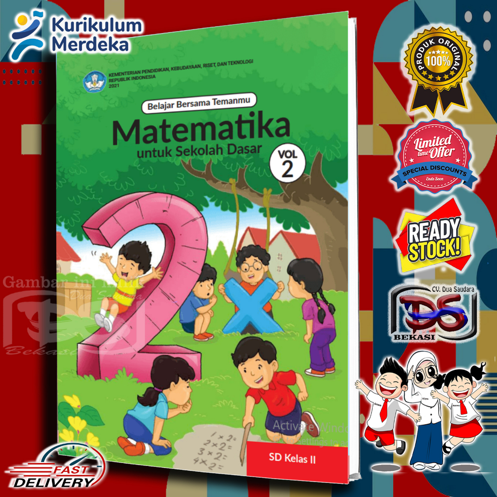 Jual K-Mer Buku Siswa MTK VOL 2 LS Kls 2 SD / MI Belajar Bersama Temanmu MATEMATIKA - Kurikulum ...