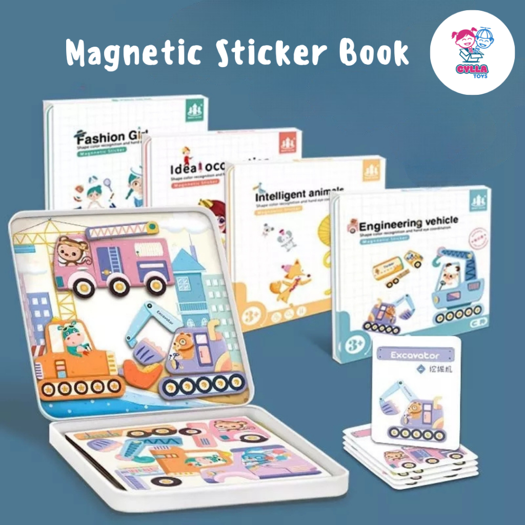 Jual Mainan Edukasi Anak Magnetic Sticker Book Cocok untuk Anak-anak ...