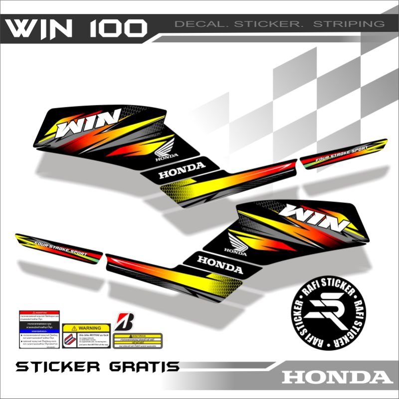 Jual Stiker Variasi Honda Win 100 - Striping Motor Honda Win Variasi ...