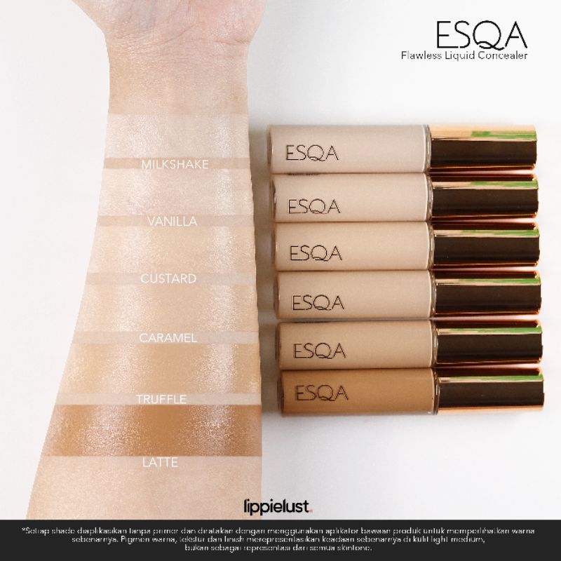 Jual ESQA FLAWLESS liquid concealer shade CUSTARD | Shopee Indonesia