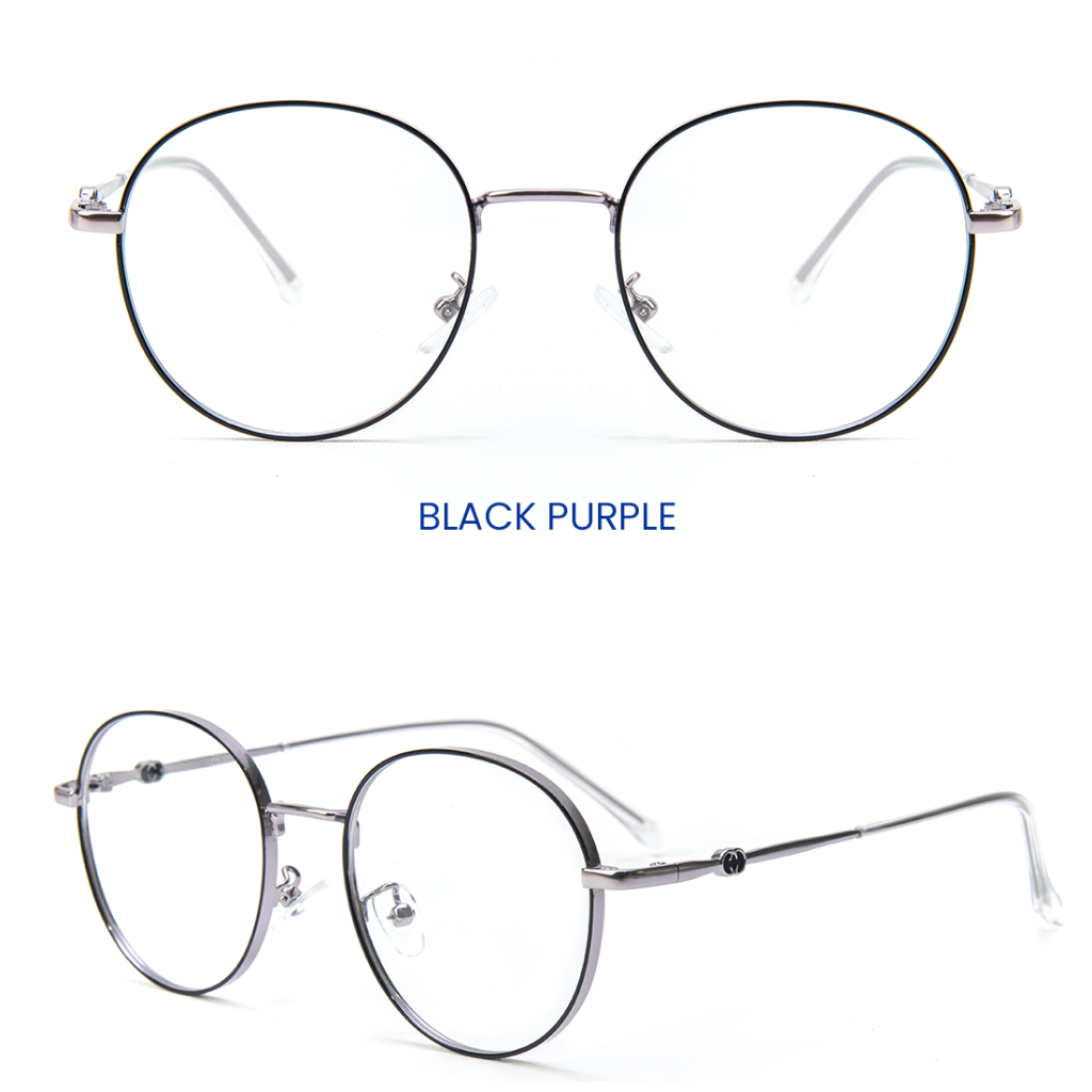 Jual IOOI Eyewear - Kacamata Round Metal Anti Radiasi Blueray Photocromic Pria Wanita 72598 ...