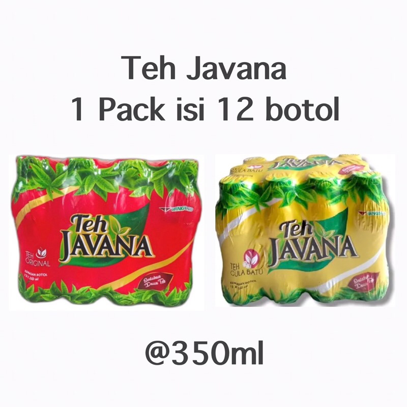 Jual (KHUSUS GOJEK GRAB) Teh Javana Original Gula Batu / Melati 1 Dus ...