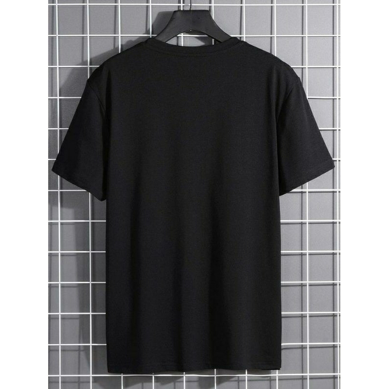 Jual Kaos Polos Hitam T-shirt Bahan Semi Cotton PE 20s 24s Baju Distro ...