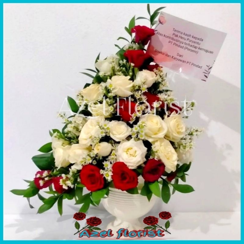 Jual karangan bunga meja bunga asli | Shopee Indonesia