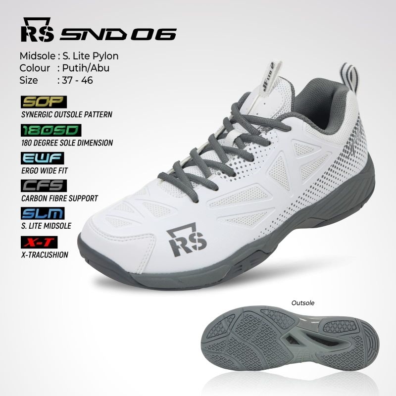 Jual sepatu RS SND 06 putih/abu | Shopee Indonesia