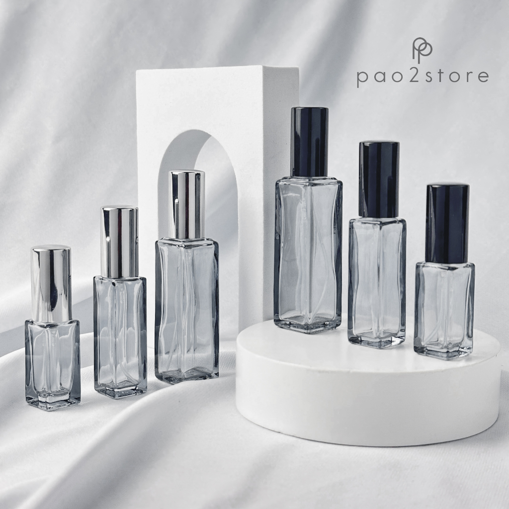 Jual Botol Spray Kotak - Kaca Tebal HITAM TRANSPARAN - Parfum Isi Ulang ...