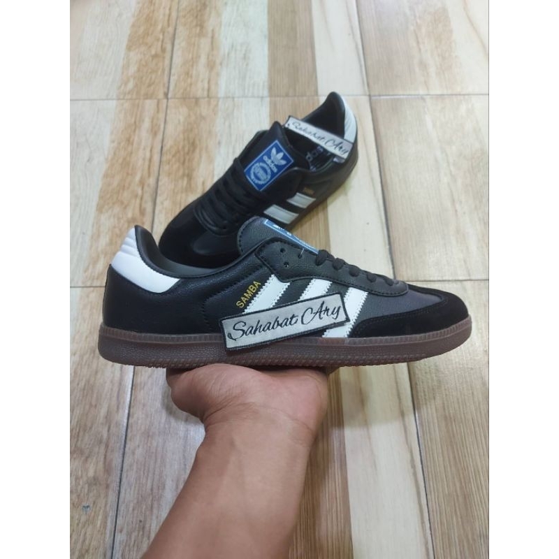Jual Sepatu Samba Black White Gum | Shopee Indonesia