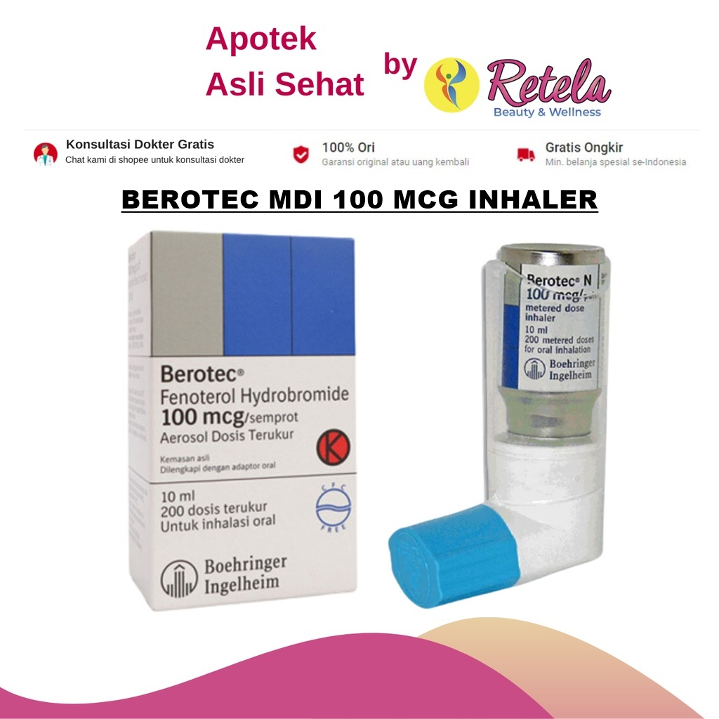 Jual BEROTEC INHALER 100 MCG | Shopee Indonesia
