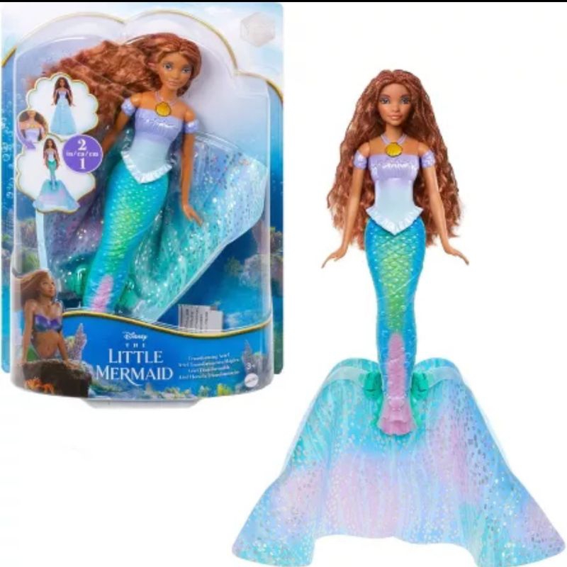 Jual Disney The Little Mermaid Transforming Ariel Fashion Doll Original ...