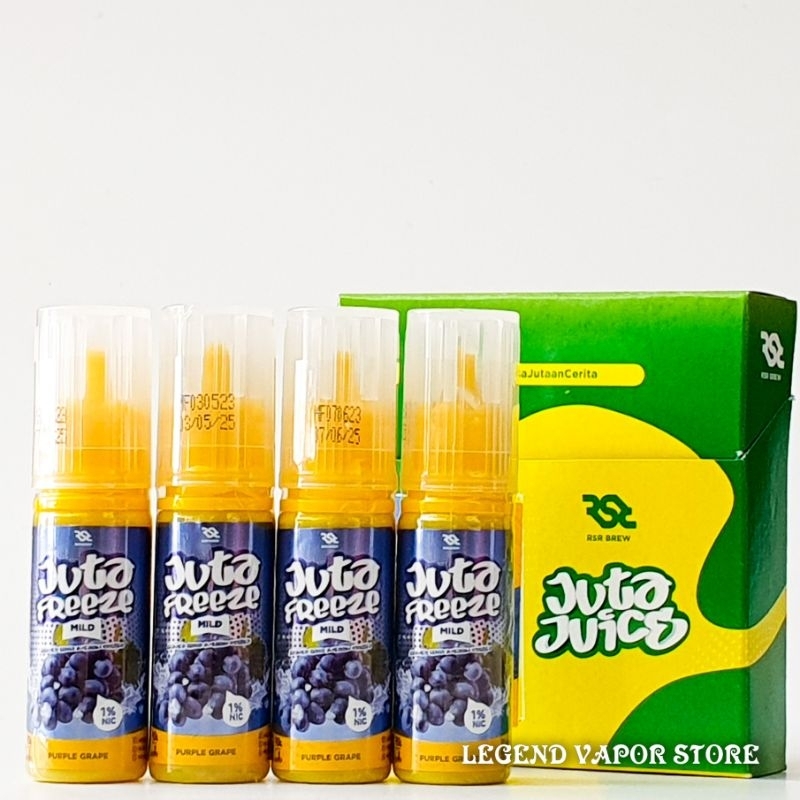Jual SALT NIC - LIQUID JUTA FREEZE MILD EDITION Purple Grape 15ML X 4 ...