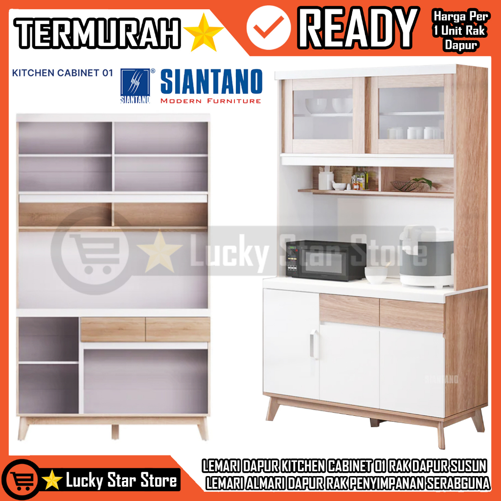 Jual {KARGO} LEMARI DAPUR KITCHEN CABINET 01 RAK DAPUR SUSUN MINIMALIS ...