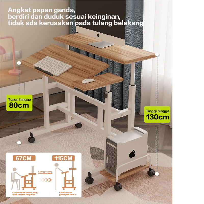Jual E-TIFE Meja Kerja Adjustable/meja belajar portable dewasa/meja ...