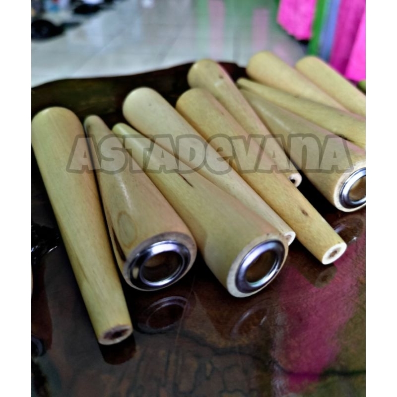 Jual Pipa kayu kemuning gading asli 7-8cm once cangklong | Shopee Indonesia