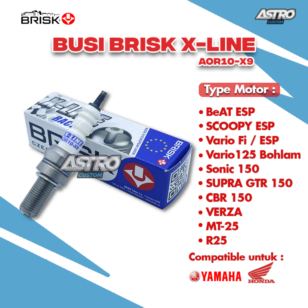 Jual Busi Racing Brisk X-Line Vario 125 150 Beat ESP Scoopy ESP Spacy ...