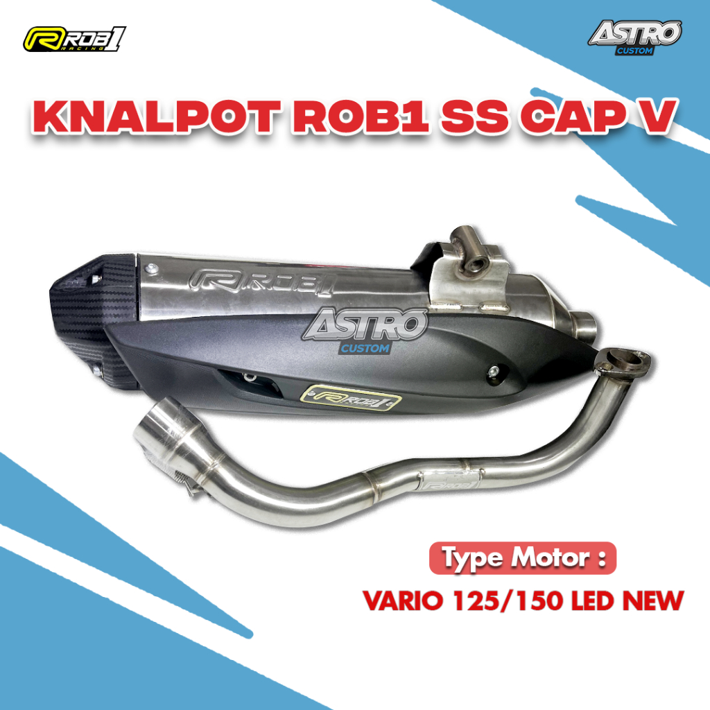 Jual Knalpot Rob1 Aerox Nmax Vario 125 Vario 150 Fazio BeaT Fi Scoopy ...