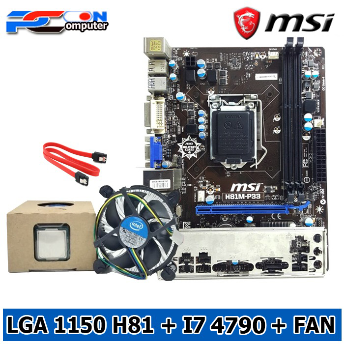 Jual Mobo H81 DDR3 Plus Processor i7 Gen4/ Paket Motherboard i7 4790 ...