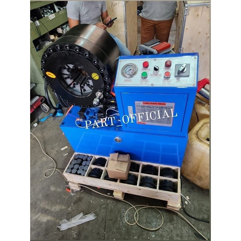 Jual Mesin pres crimping selang hose hydraulic maximal 3 inch 4 wire ...