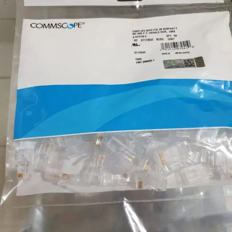 Jual rj45 commscope amp konektor rj45 amp commscope cat5 quality best ...