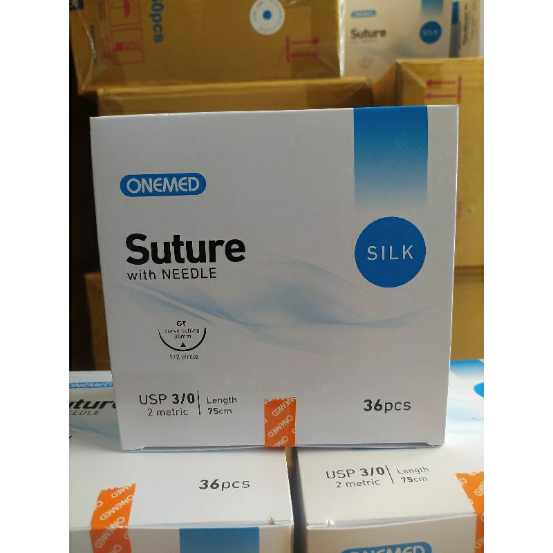 Jual Silk Suture Onemed 3/0 2 Metric / Silk Onemed 3/0 / Silk Suture ...