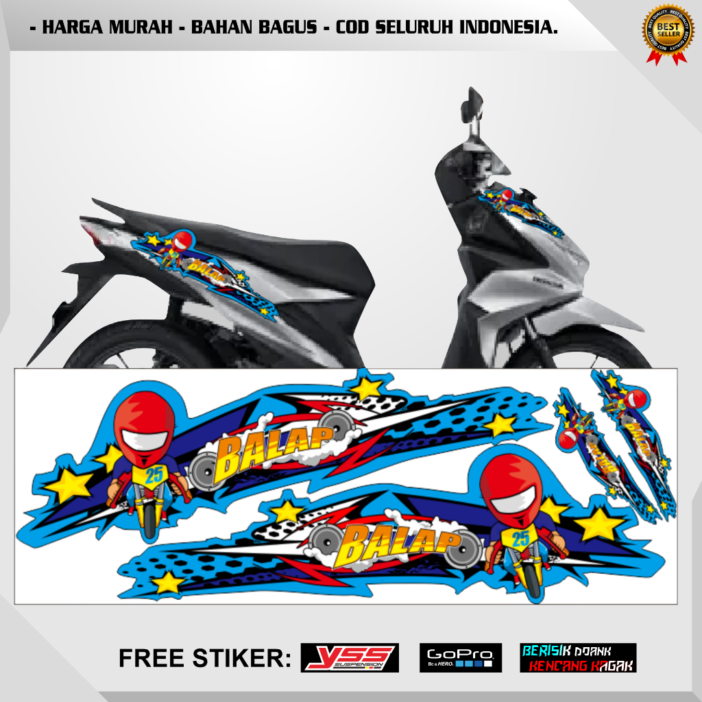 Jual STIKER STRIPING VARIASI ALL MATIC - Sticker Striping Variasi ALL ...
