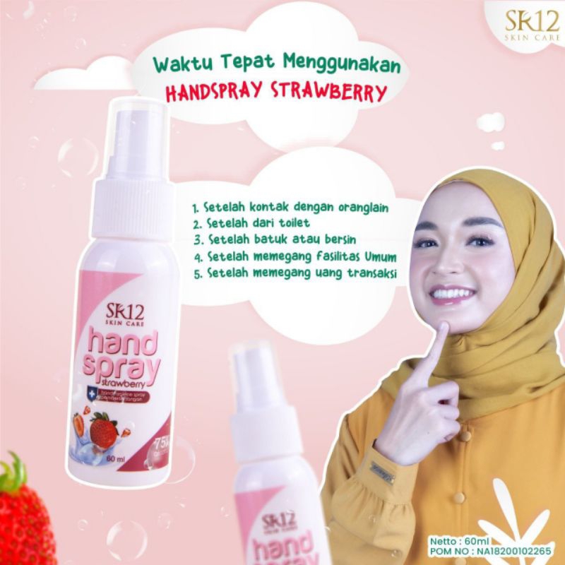 Jual sr12 Hand Spray Strawberry 60 ml | Shopee Indonesia