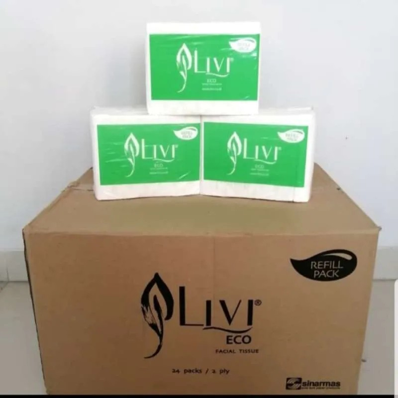 Jual TISSUE LIVI ECO FACIAL REFILL 554s PER DUS ISI 24PCS - TISU WAJAH ...