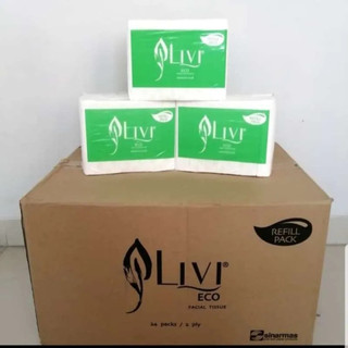 Jual TISSUE LIVI ECO FACIAL REFILL 580s PER DUS ISI 24PCS - TISU WAJAH | Shopee Indonesia