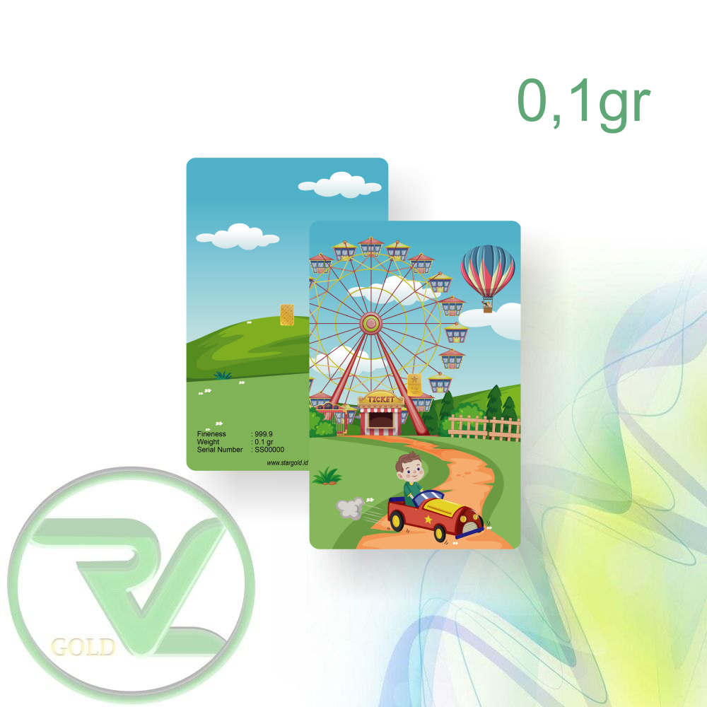 Jual Rvl Gold Star Gold Logam Mulia Boy Series 02 berat 0,1gram ...