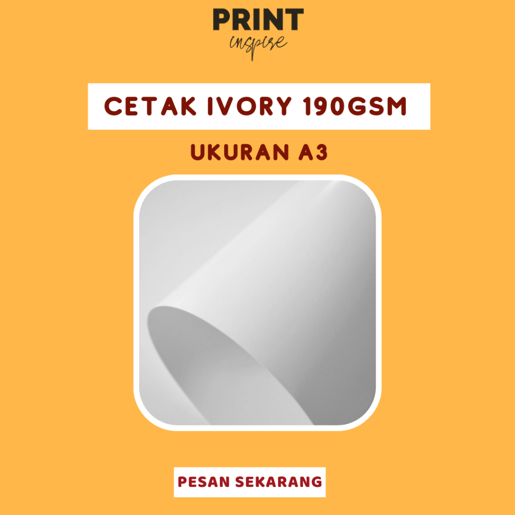 Jual IVORY 190 GSM A3 | Shopee Indonesia