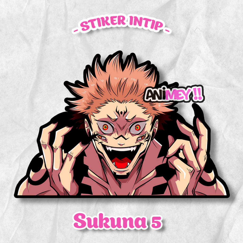 Jual Stiker Intip Sukuna / Sticker Anime Waterproof | Shopee Indonesia