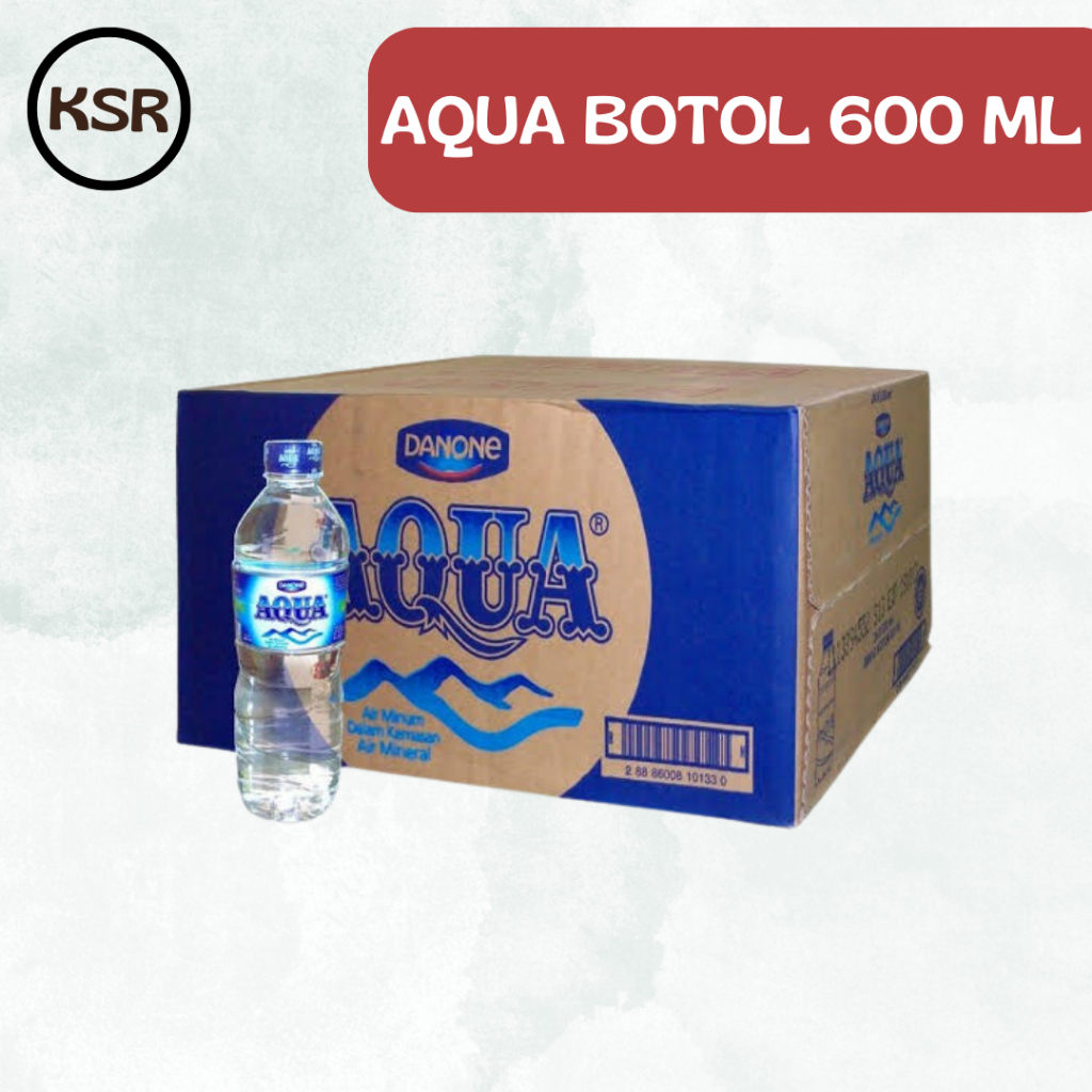 Jual [KSR] AQUA Botol 600ml Dus - 24 x 600ML [ Khusus Bandung ] | Shopee Indonesia