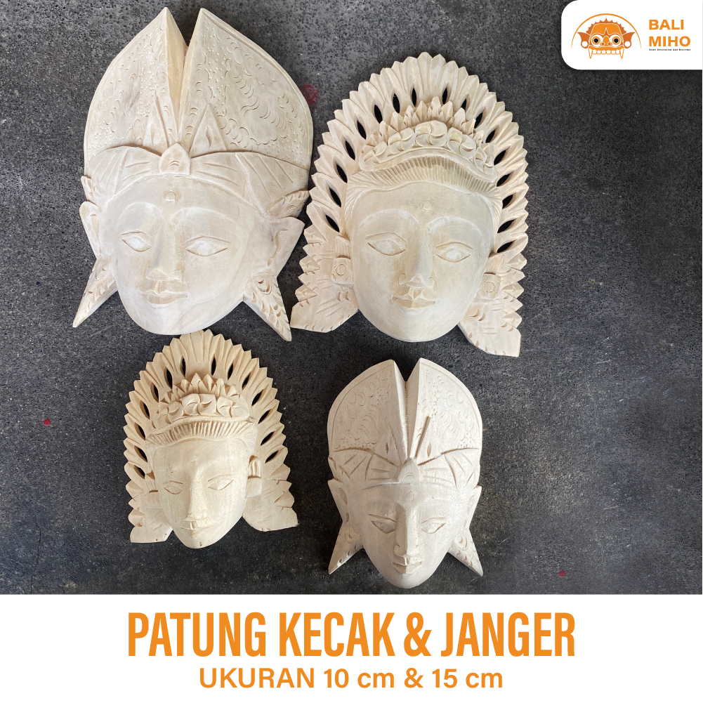 Jual Patung Kecak Janger 1 set - Patung Kepala Kecak - Patung Kepala ...