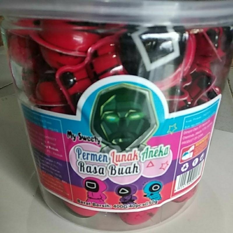 Jual permen lunak squid game jumbo 40 pcs | Shopee Indonesia