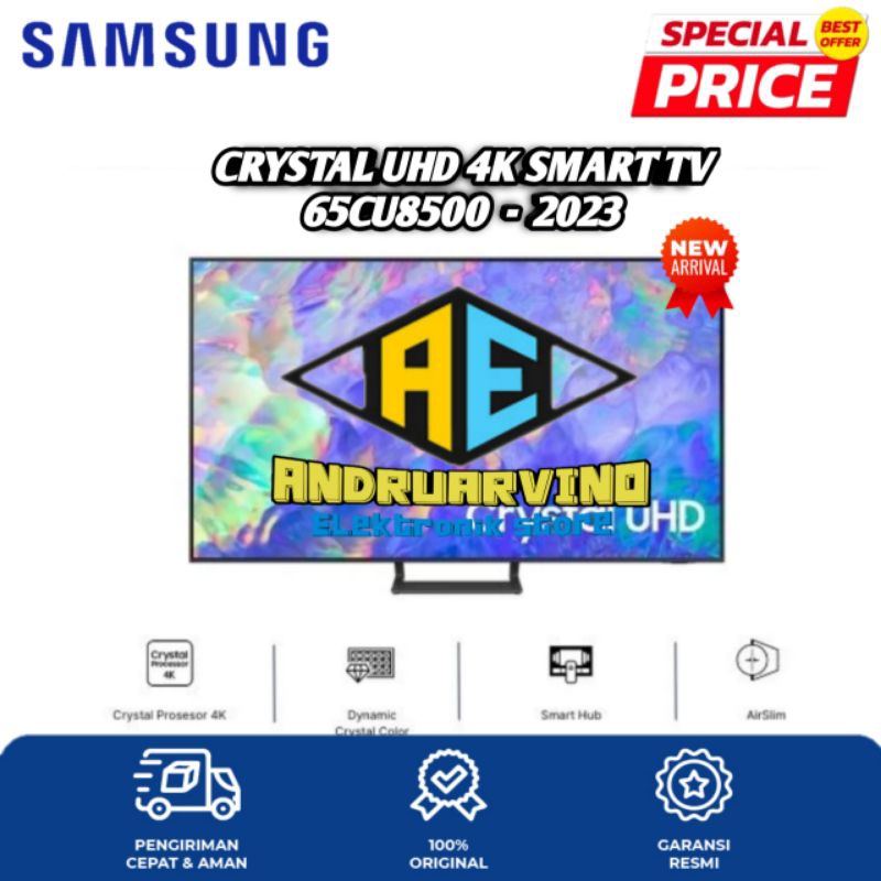 Jual SAMSUNG 65CU8500 65 INCH CRYSTAL UHD 4K SMART TV UA65CU8500KXXD | Shopee Indonesia