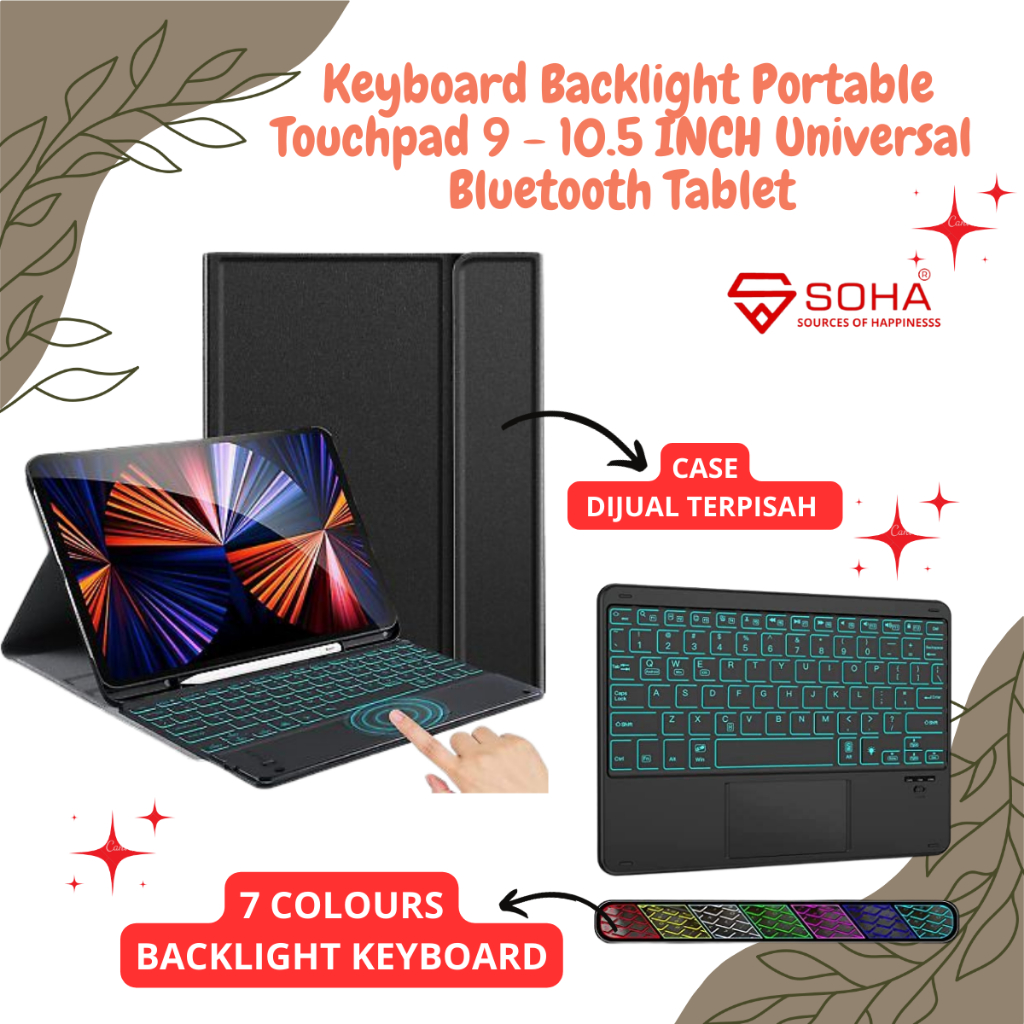 Jual Sarung Tablet Universal Ukuran 9 - 10 inch Ada Paket Plus Keyboard ...