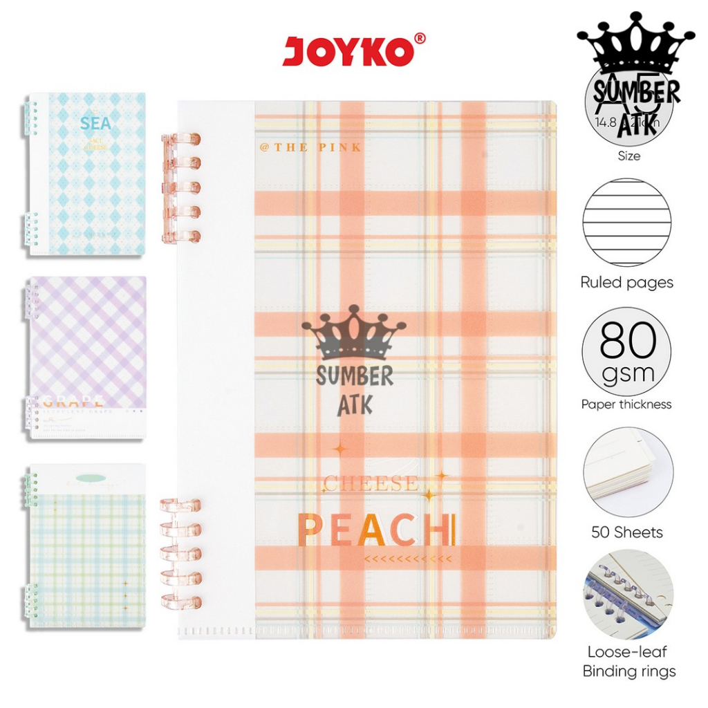 Jual Buku Tulis Catatan Bergaris Ruled Notebook Joyko NB-723 A5 ...